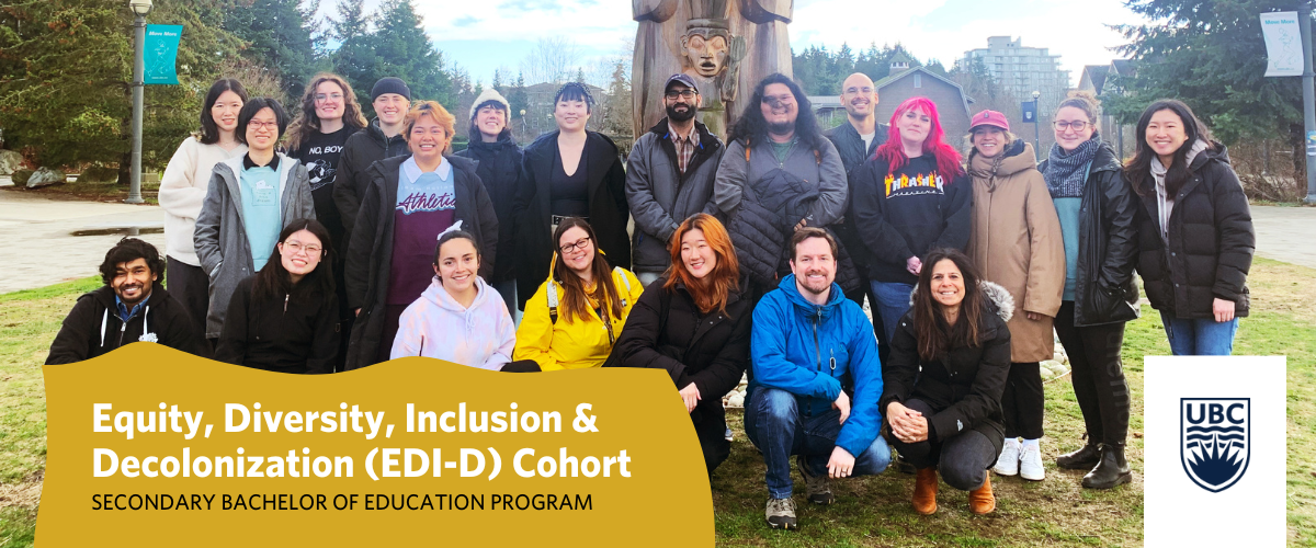 Equity, Diversity, Inclusivity and Decolonization (EDI-D) Cohort in Secondary Education | 2022/ ...